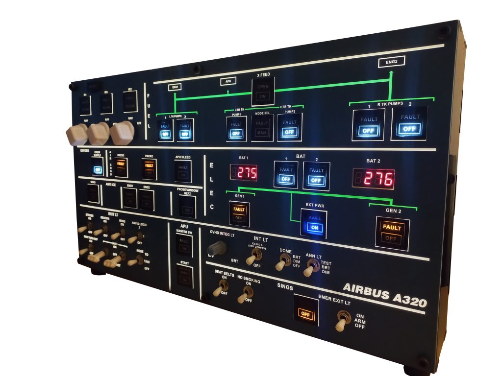 A320 Overhead Panel – Dreamflight737 Uçuş Simülasyon Merkezi